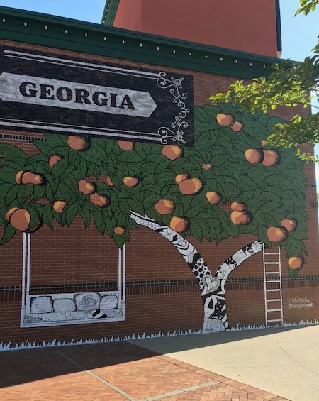 Savannah Peach Tree Mural 2